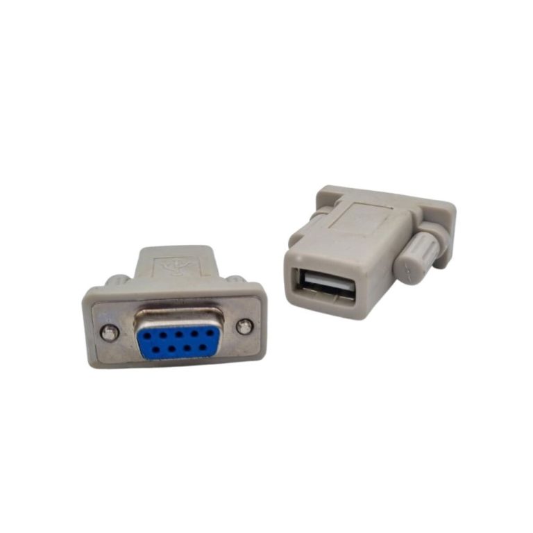 ADAPTADOR SERIAL DB9 HEMBRA A USB HEMBRA – Electronica Gabriel